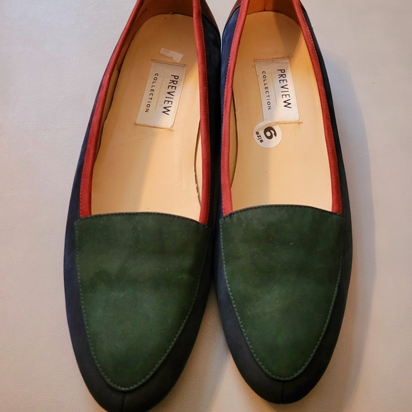 Shoes | Tri Color Suede Like Flats | Poshmark